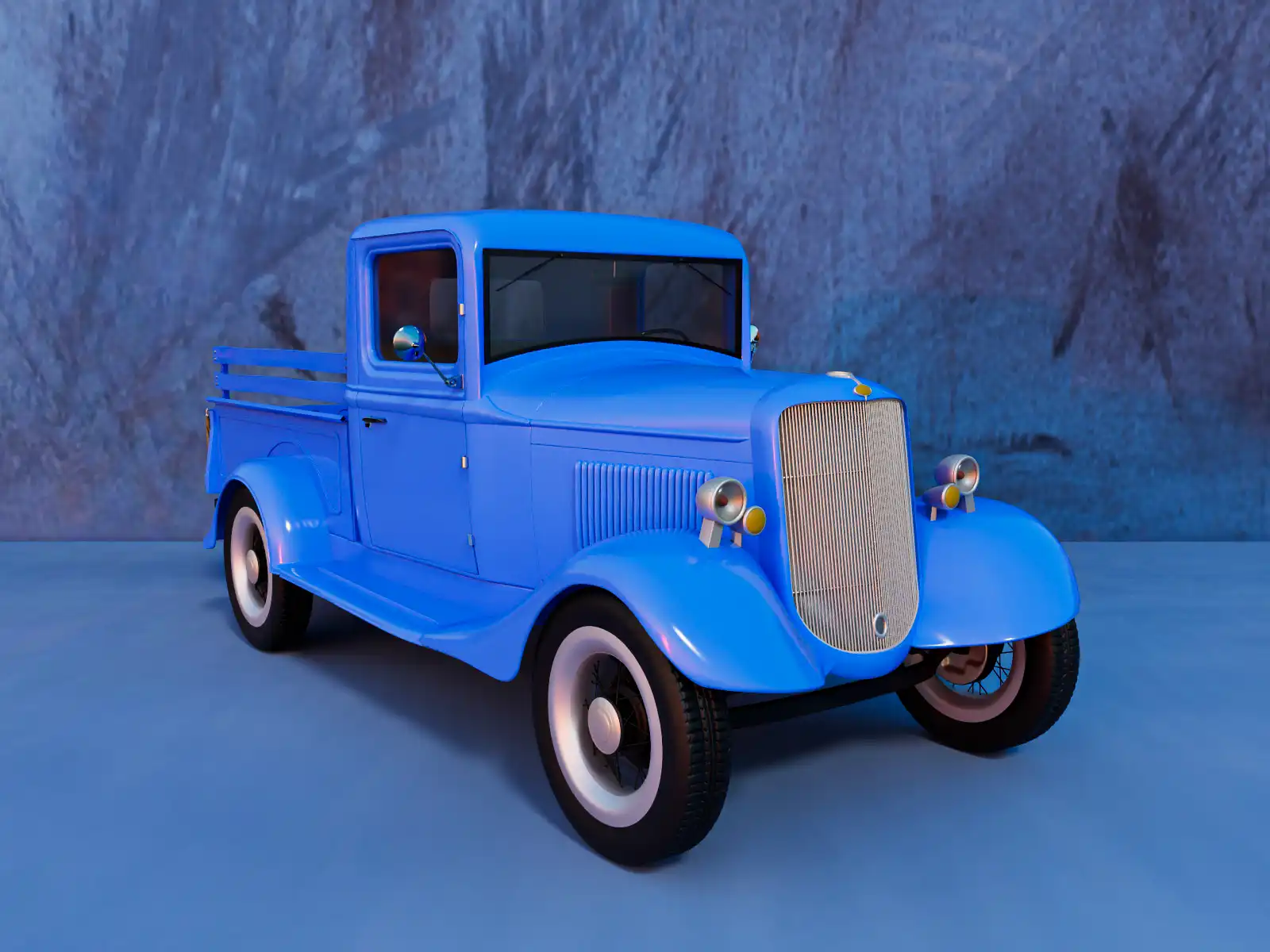 Blue Ford Pickup Car 3D Model | 3D Model | Pixlnexs Store