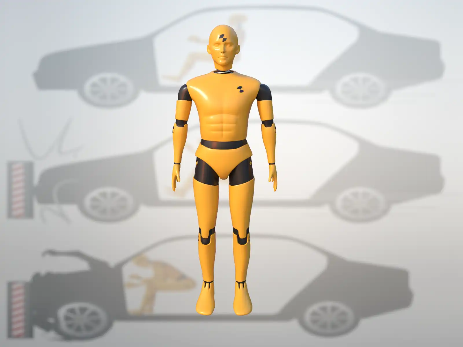 Crash Test Dummy 3D Model | Pixlnexs 3D Store