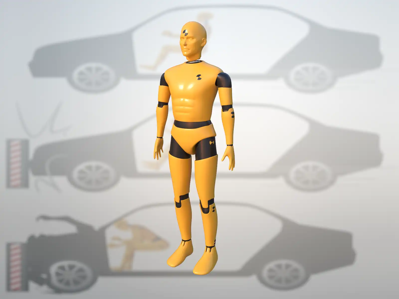 Crash Test Dummy 3D Model | Pixlnexs 3D Store