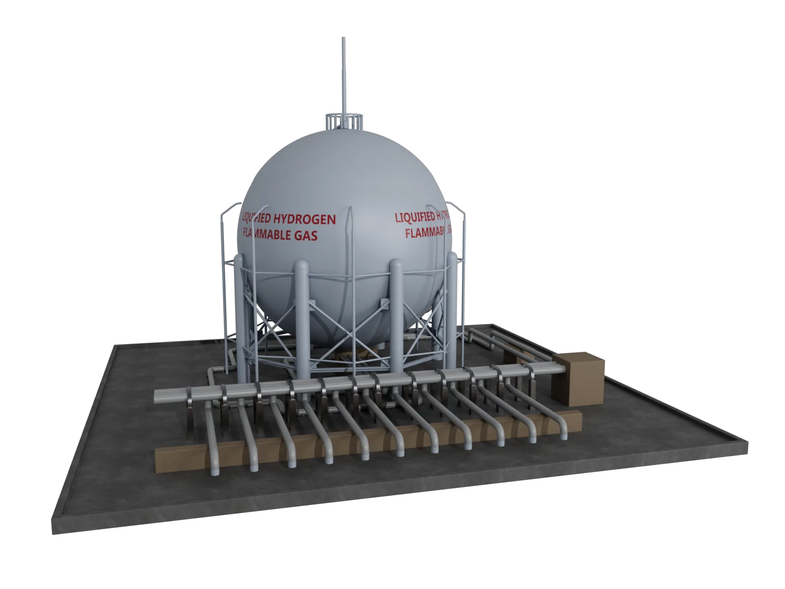 Hydrogen Storage Pump 3D Model | Download (GLB, FBX)