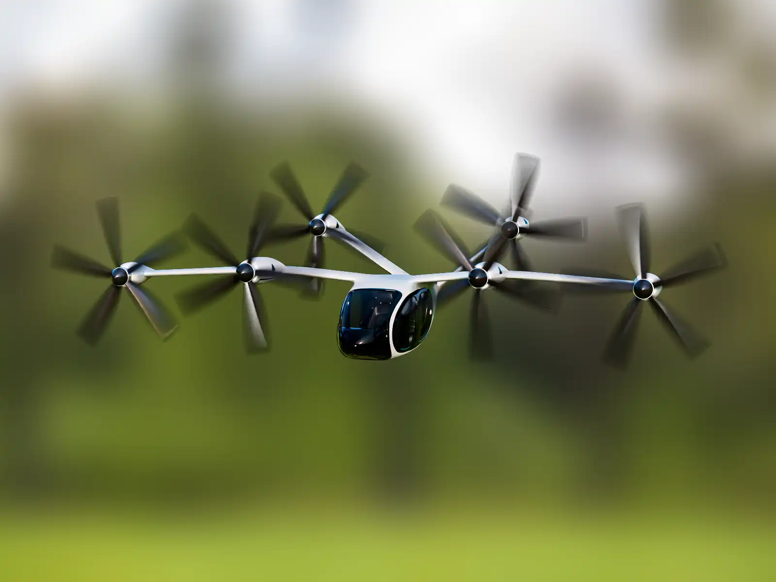 Joby S4 eVTOL 3D Model - GLB, FBX, Maya for Air Mobility