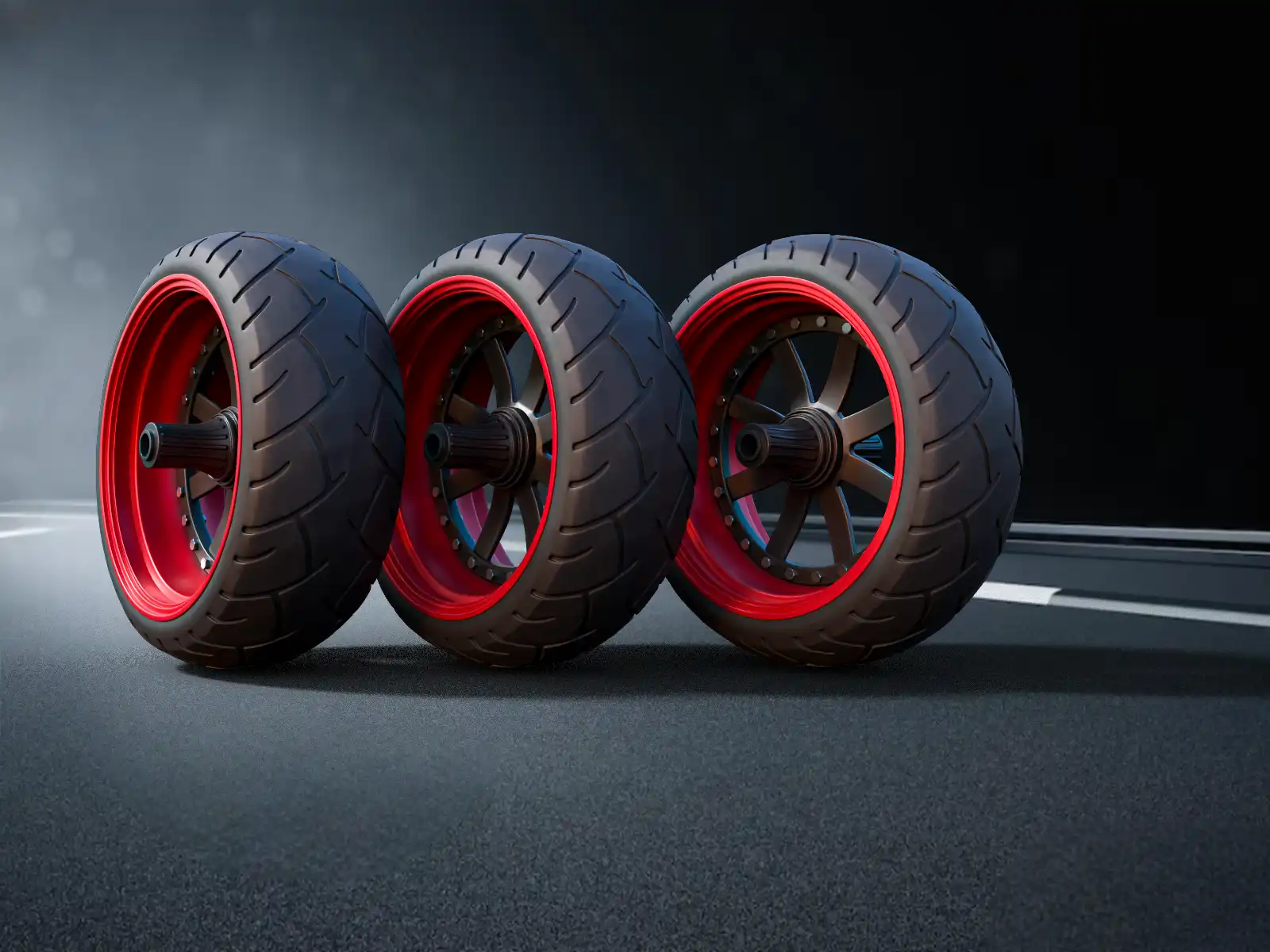 Wide Rear Wheel 3D Model | 3D Model | Pixlnexs Store